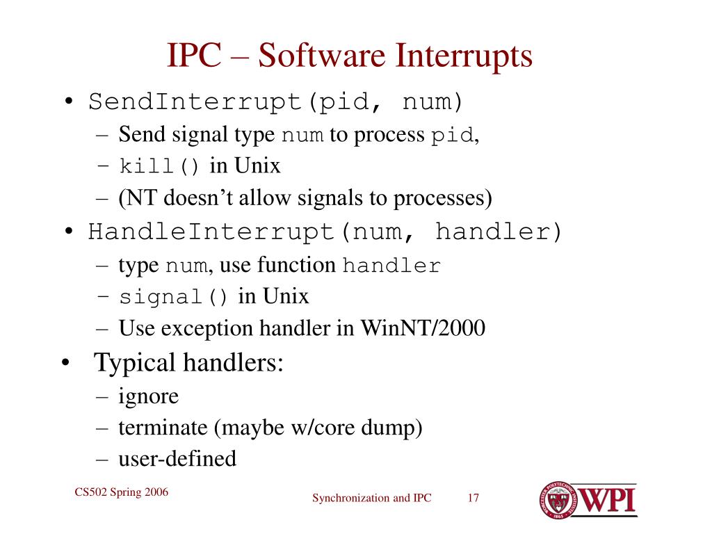 Ppt More On Synchronization Interprocess Communication Ipc