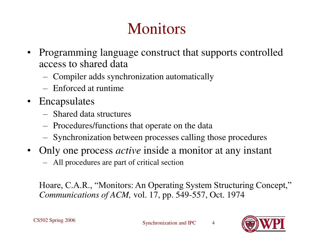 Ppt More On Synchronization Interprocess Communication Ipc