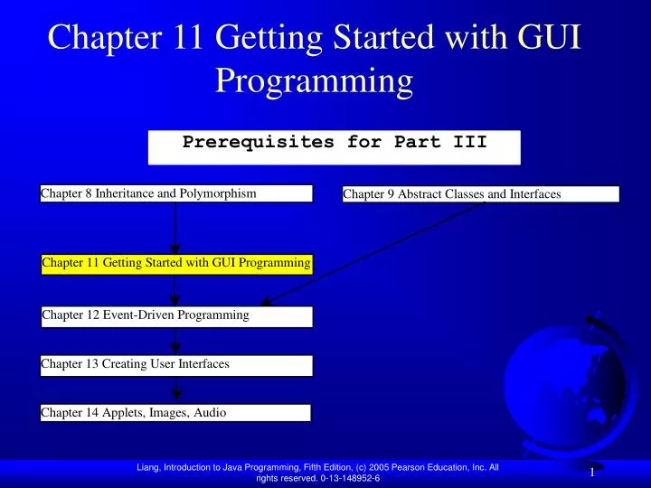 Ppt Chapter 11 Getting Started With Gui Programming Powerpoint