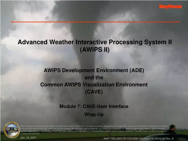 PPT - Advanced Weather Interactive Processing System II (AWIPS II ...
