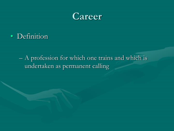 PPT - Career vs Job PowerPoint Presentation - ID:6688667