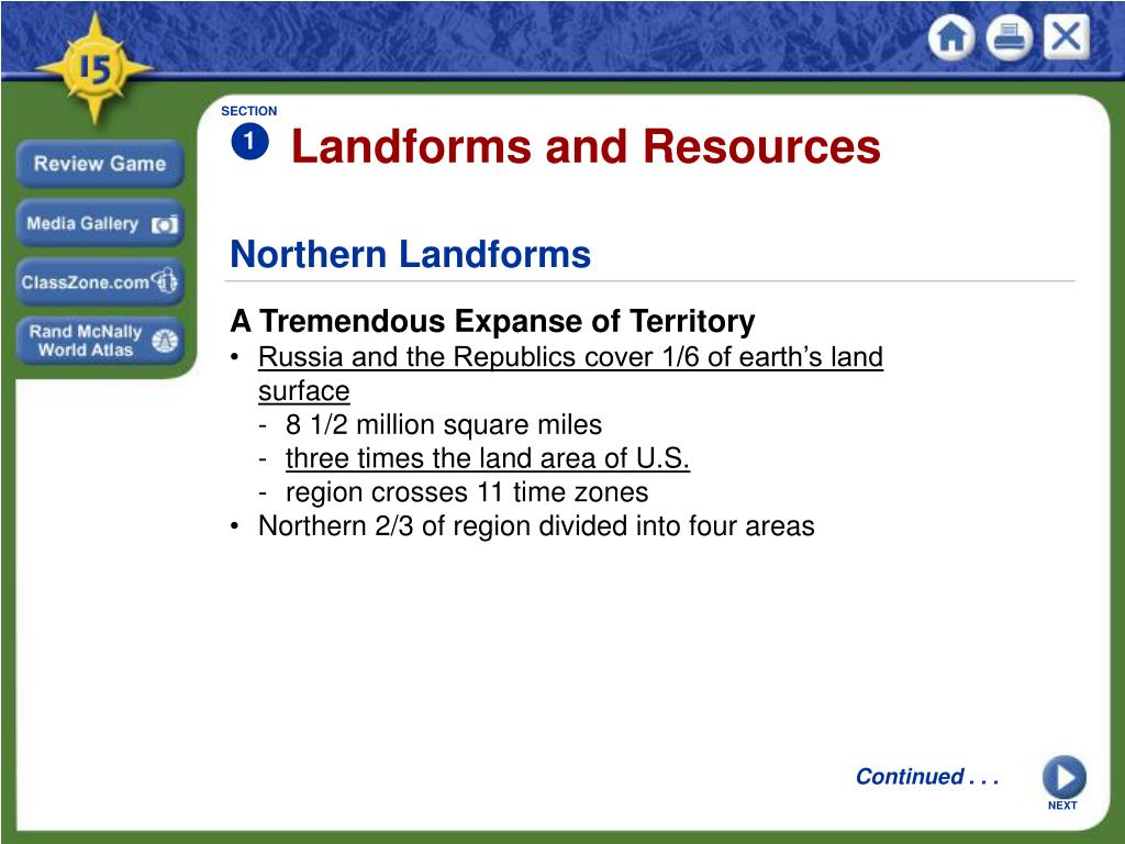 PPT - Physical Geography of Russia and the Republics: A Land of ...