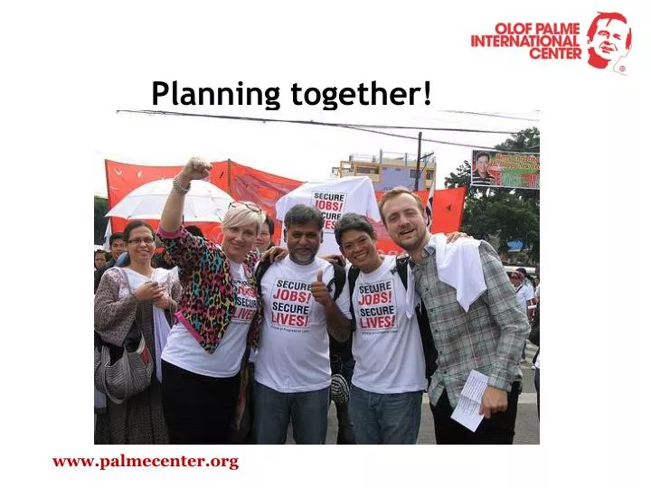 PPT - Planning together! PowerPoint Presentation, free download - ID ...