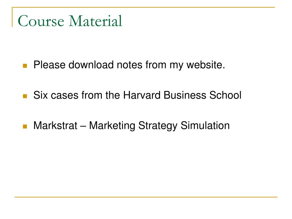 PPT - Welcome to MAR 6816 Strategic Marketing Management PowerPoint ...