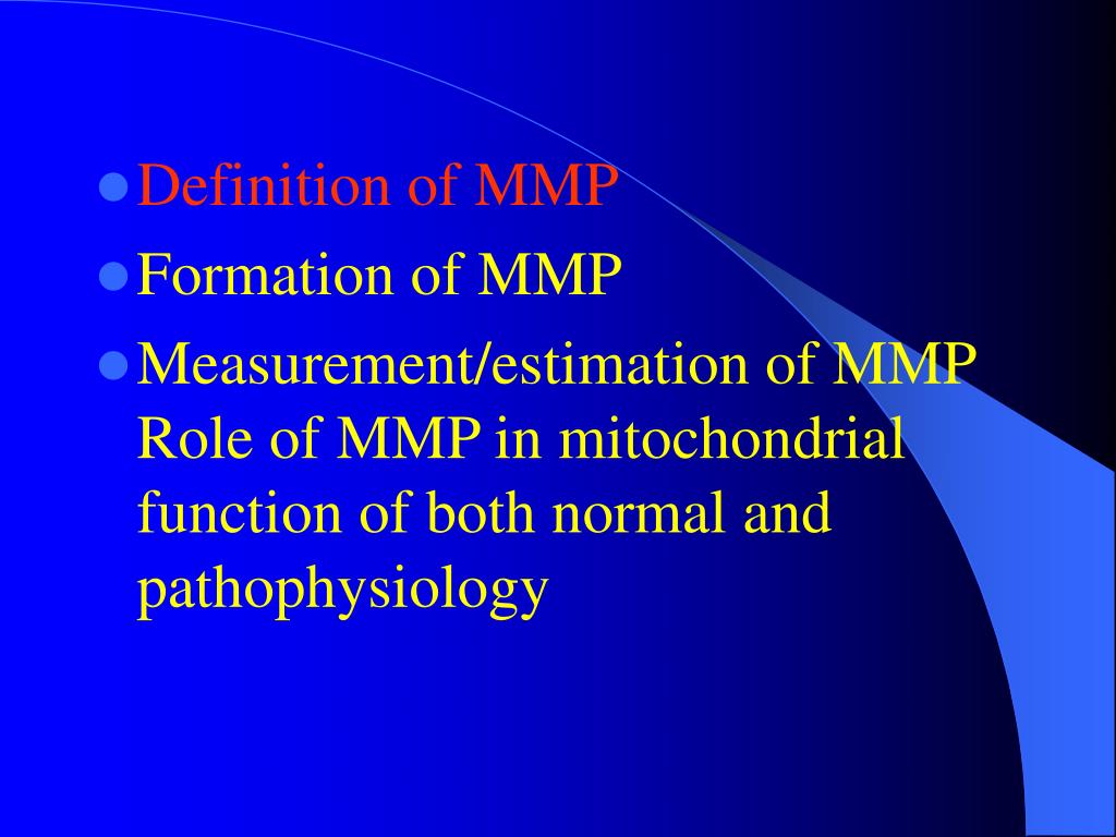 PPT - Mitochondrial Membrane Potential (MMP) PowerPoint Presentation ...