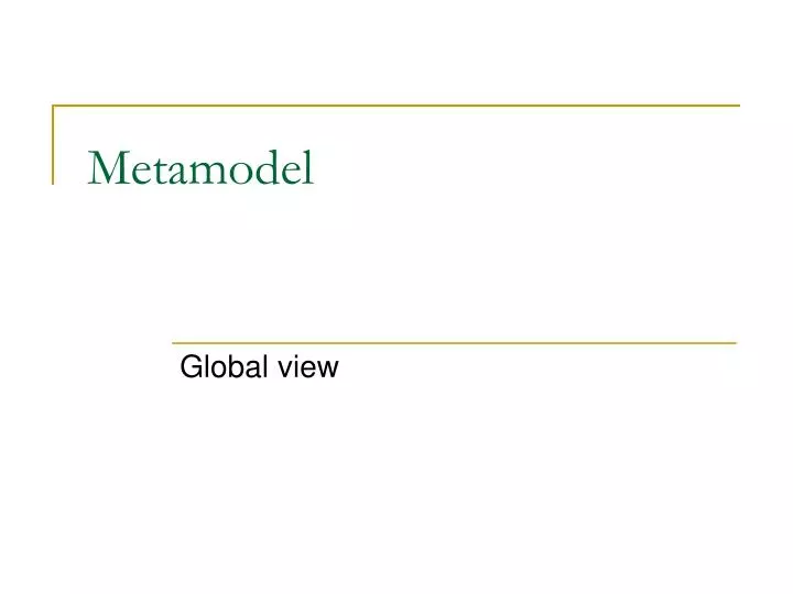 PPT - Metamodel PowerPoint Presentation, free download - ID:6692077