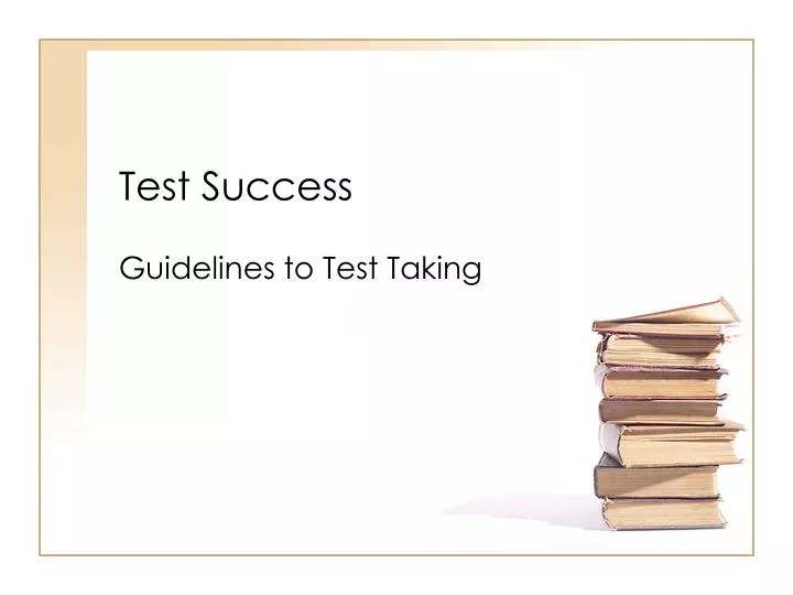 PPT - Test Success PowerPoint Presentation, free download - ID:6692943