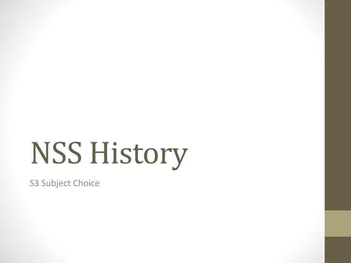 PPT - NSS History PowerPoint Presentation, free download - ID:6693078