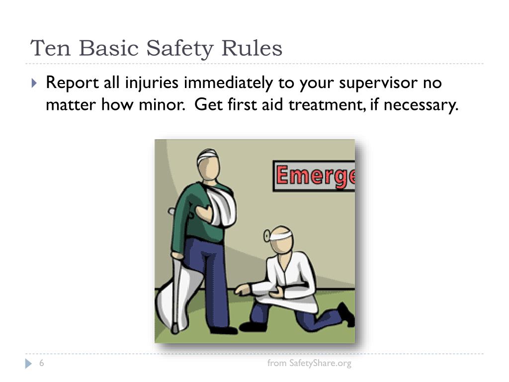 PPT Ten Basic Safety Rules PowerPoint Presentation Free Download PPT Ten Basic Safety Rules PowerPoint Presentation Free Download