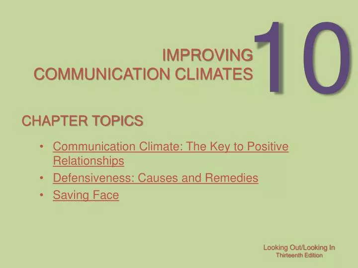 PPT - Improving communication Climates PowerPoint Presentation, free ...