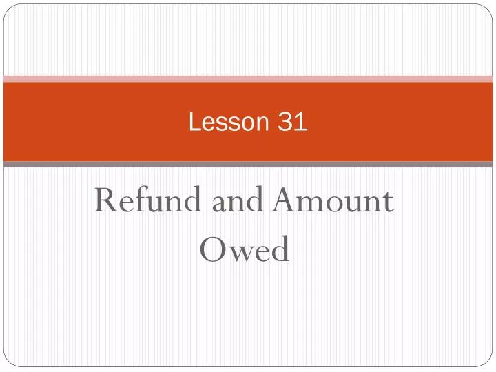 PPT - Lesson 31 PowerPoint Presentation, free download - ID:6693533