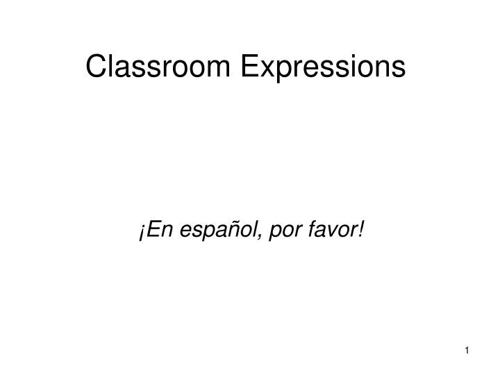 PPT - Classroom Expressions PowerPoint Presentation, free download - ID ...