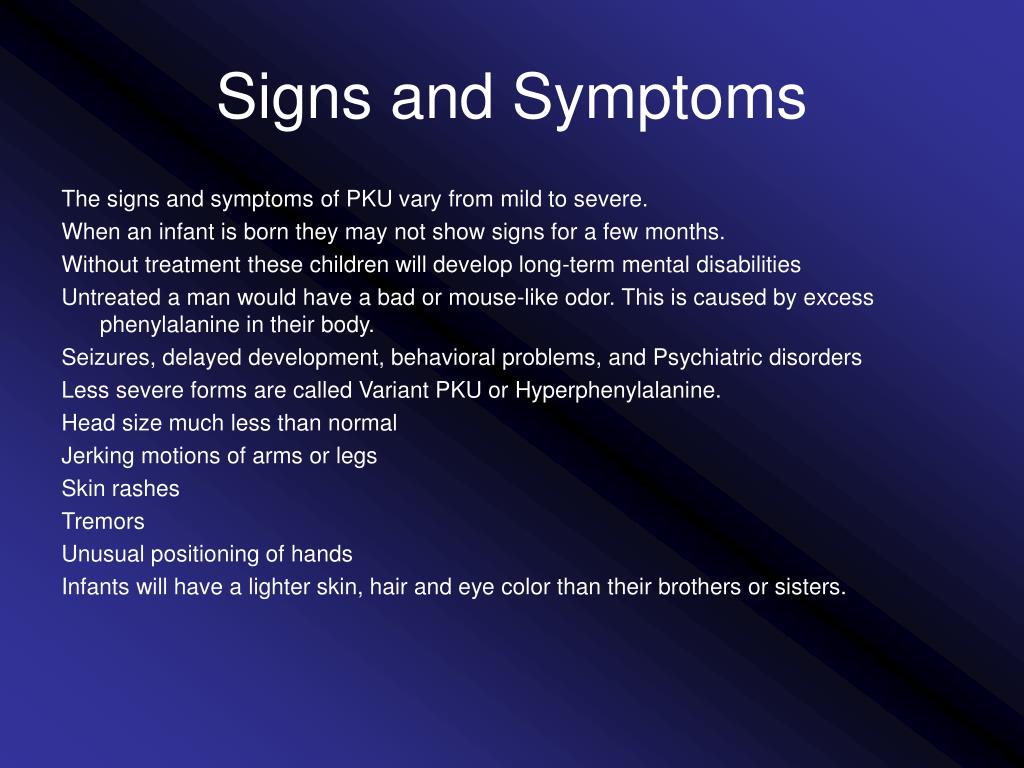 PPT - Understanding PKU: Causes, Symptoms, and Treatment Options ...