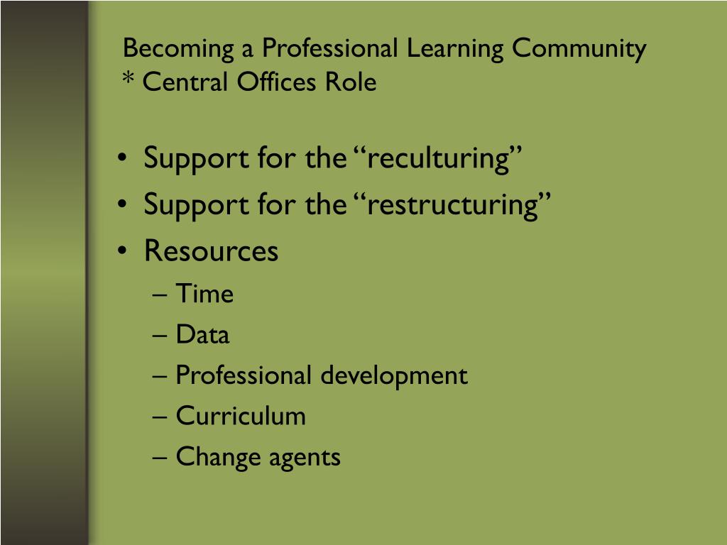 Ppt Professional Learning Communities Powerpoint Presentation Free