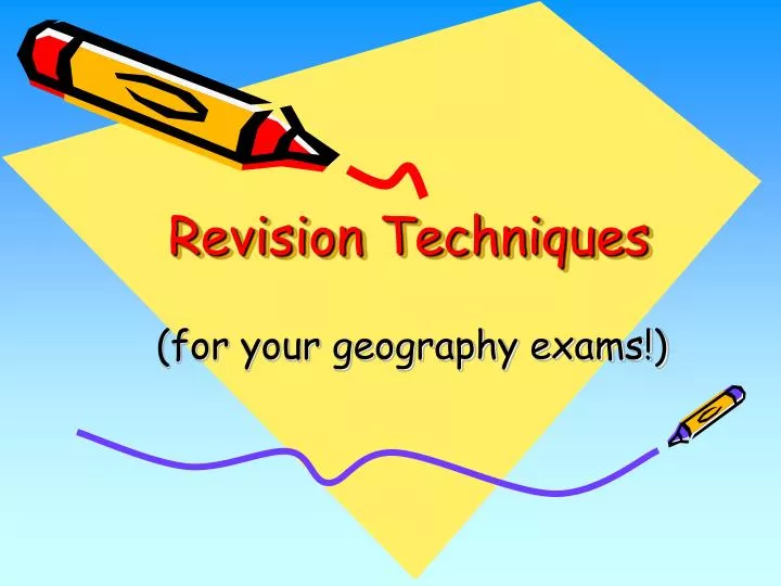 PPT - Revision Techniques PowerPoint Presentation, free download - ID ...