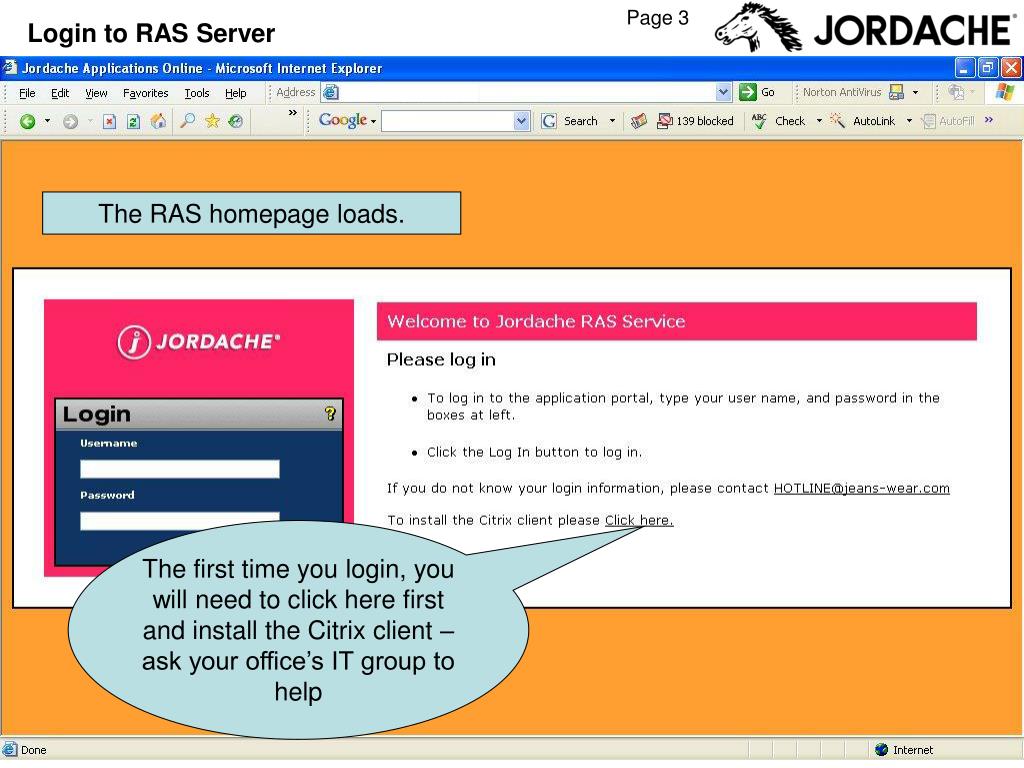 PPT - Logging in to RLM via RAS PowerPoint Presentation, free download ...