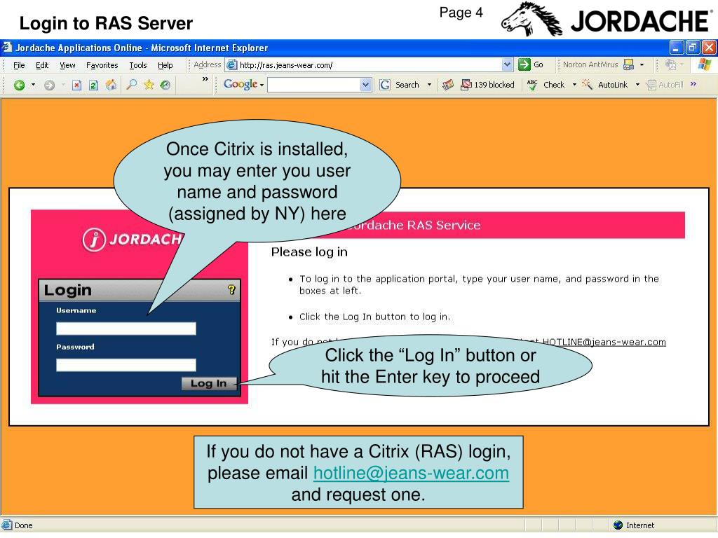 PPT - Logging in to RLM via RAS PowerPoint Presentation, free download ...