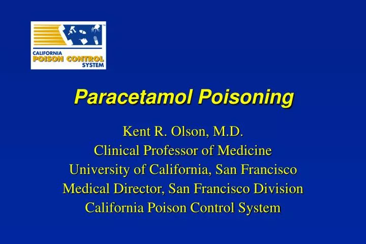 PPT - Paracetamol Poisoning PowerPoint Presentation, free download - ID ...