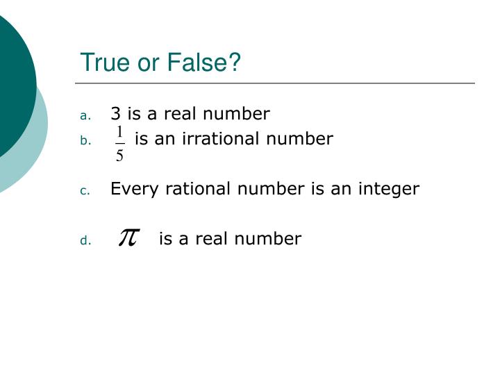 PPT - Set of Real Numbers PowerPoint Presentation - ID:6695590