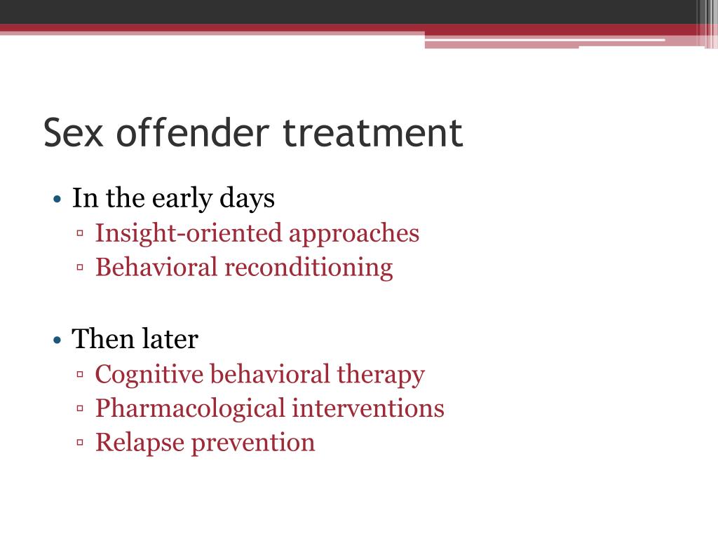 Ppt Sex Offenders Treatment And Risk Assessment Powerpoint