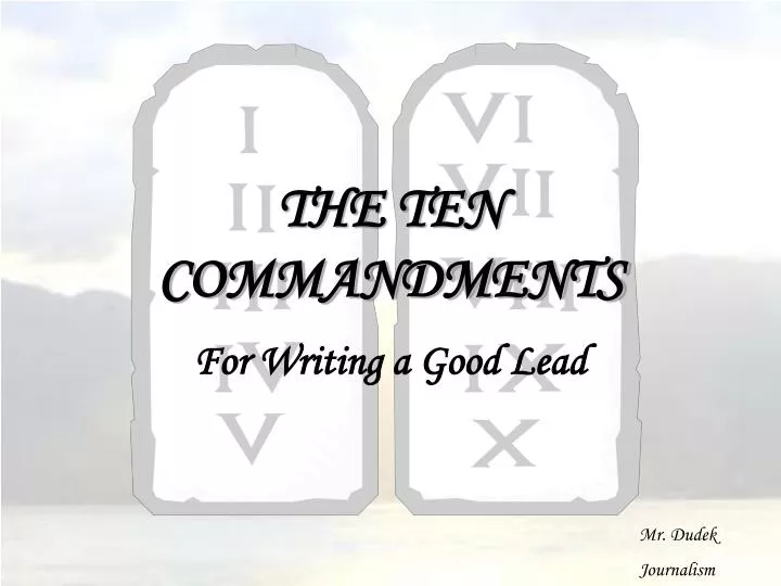 PPT - THE TEN COMMANDMENTS PowerPoint Presentation, free download - ID:6696548