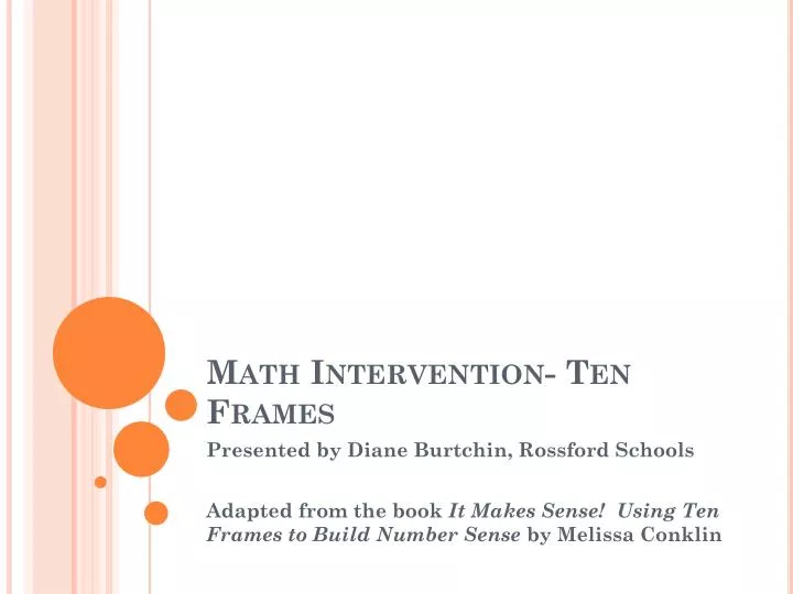 PPT - Math Intervention- Ten Frames PowerPoint Presentation, free ...