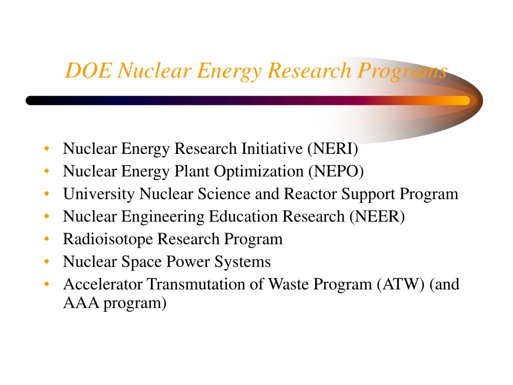 PPT - The Nuclear Energy Research Advisory Committee (NERAC) of the ...