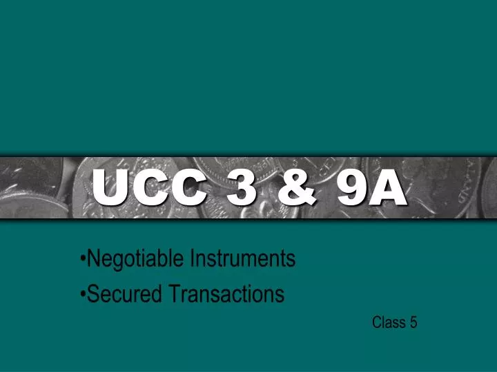 PPT - UCC 3 & 9A PowerPoint Presentation, free download - ID:6697270