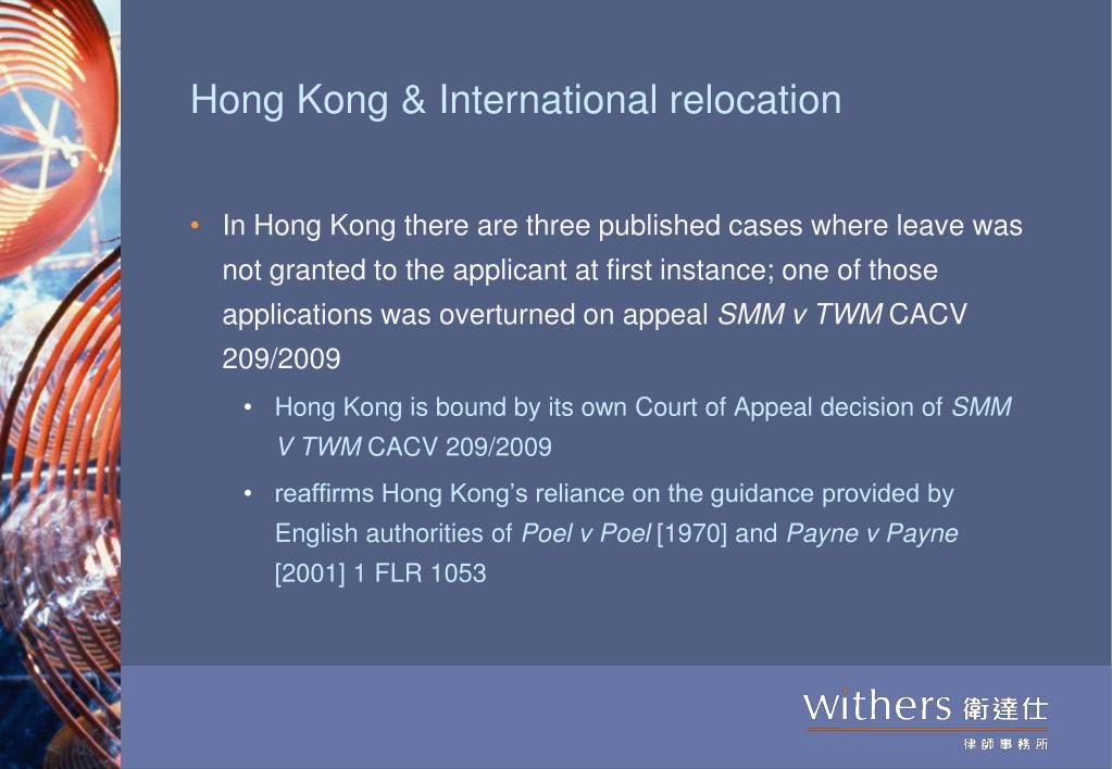 PPT - International Relocation Challenges in Hong Kong: Insights from ...