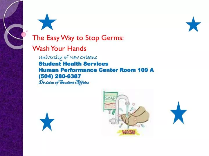 PPT - The Easy Way to Stop Germs: Wash Your Hands PowerPoint ...