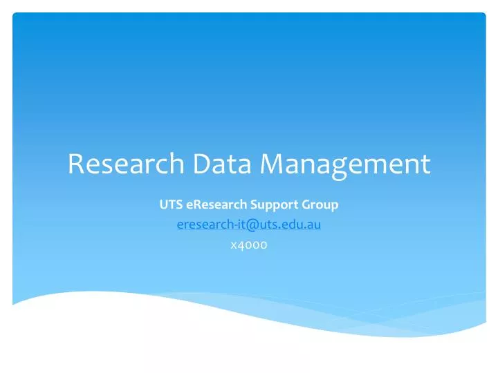 PPT - Research Data Management PowerPoint Presentation, free download ...