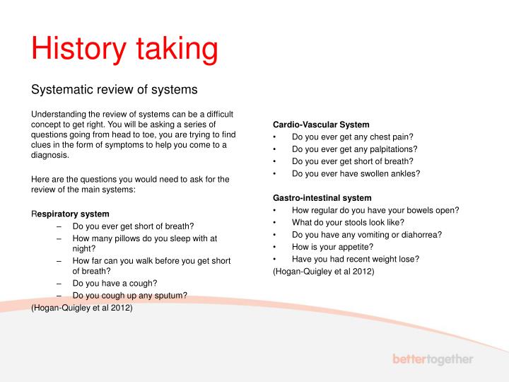 PPT - UWE Bristol History taking PowerPoint Presentation - ID:6697679