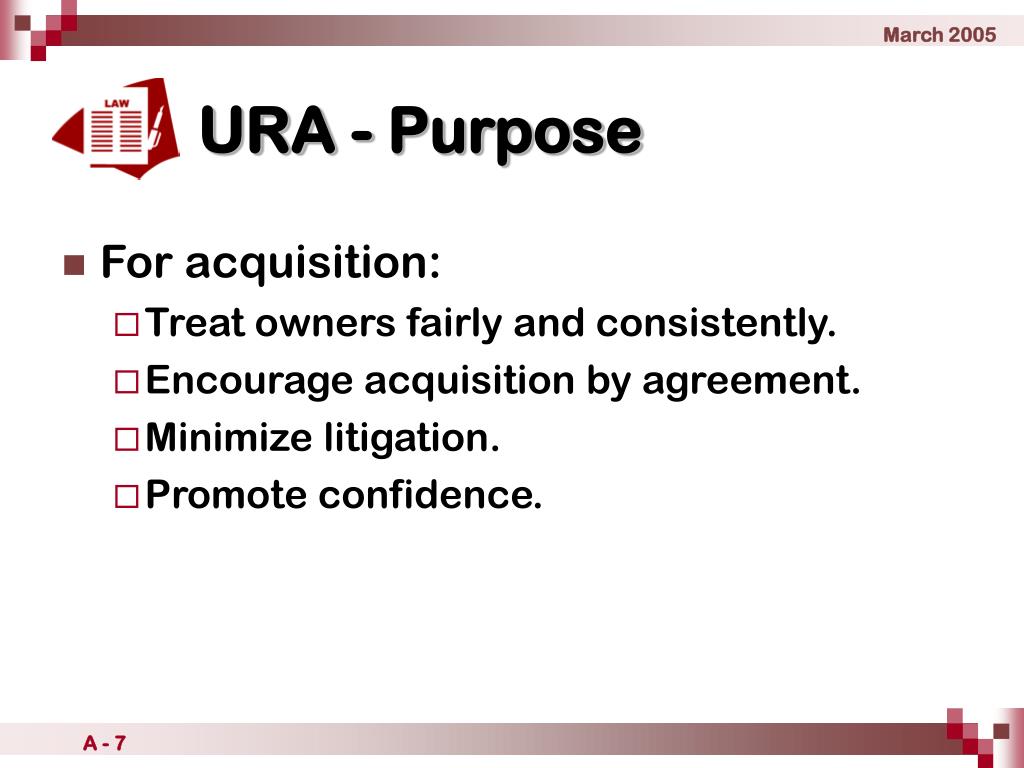 PPT - Uniform Relocation Assistance and Real Property Acquisition ...