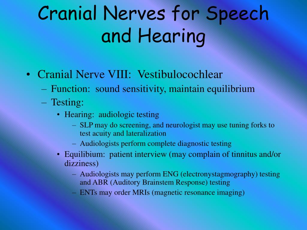 PPT - Cranial Nerve Evaluation Acoustic Neuroma and the Facial Nerve ...