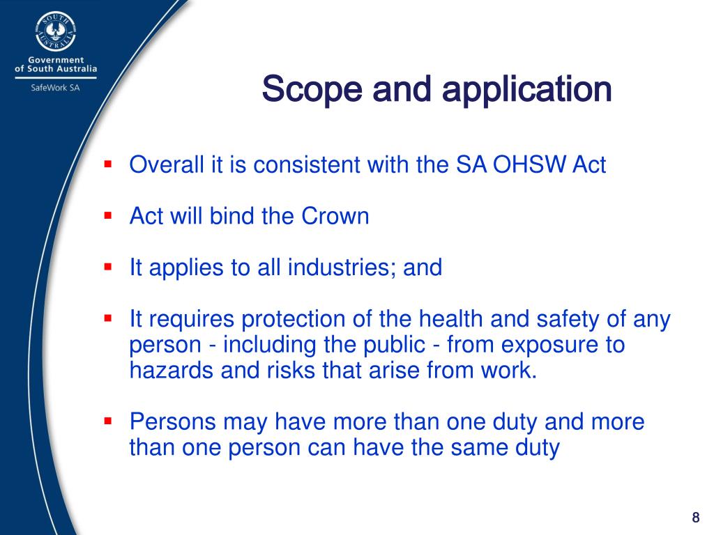 Ppt National Model Ohs Laws And Their Impact In South Australia