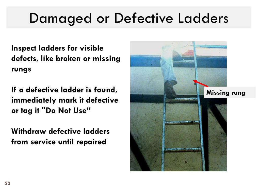 PPT - Slips, Trips and Falls – Ladder Safety PowerPoint Presentation ...
