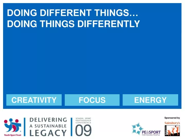 PPT - DOING DIFFERENT THINGS… DOING THINGS DIFFERENTLY PowerPoint Presentation - ID:6700331