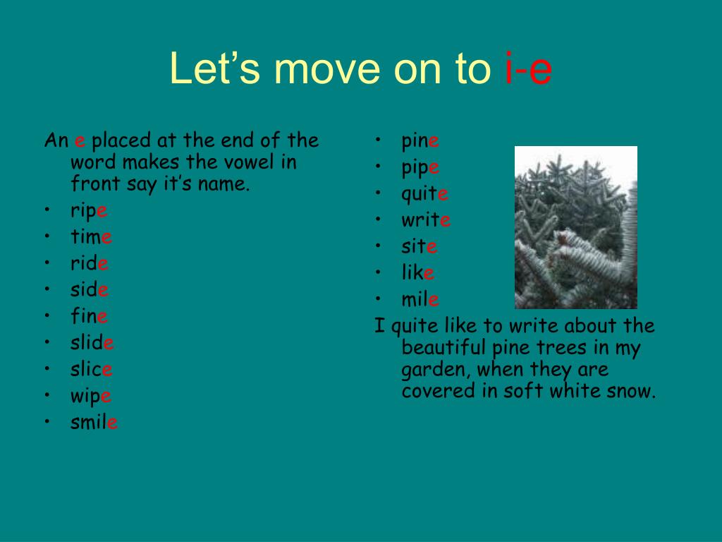 PPT - The long vowel phoneme ie PowerPoint Presentation, free download ...