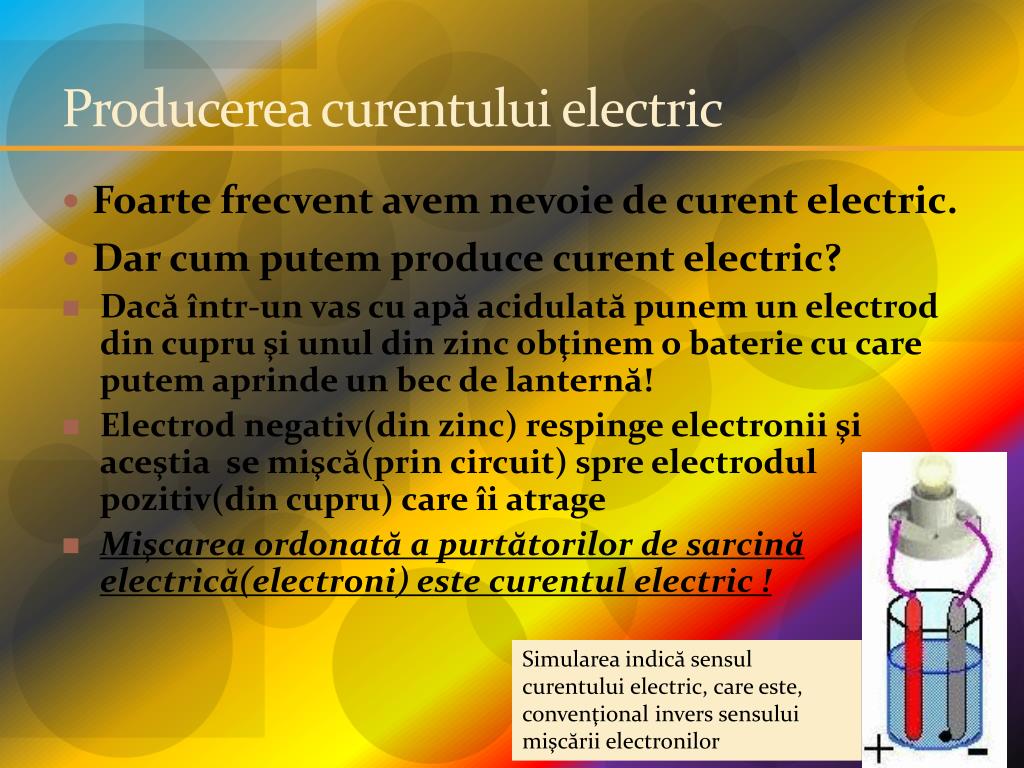 PPT - Cum se poate obtine curentul electric? PowerPoint Presentation ...