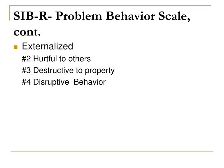PPT - SIB-R Scales of Independent Behavior Revised PowerPoint ...