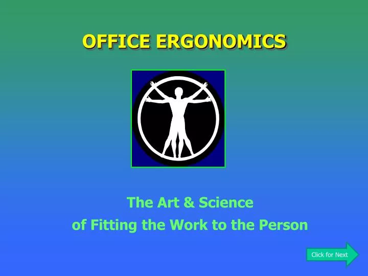 PPT - OFFICE ERGONOMICS PowerPoint Presentation, free download - ID:6702432