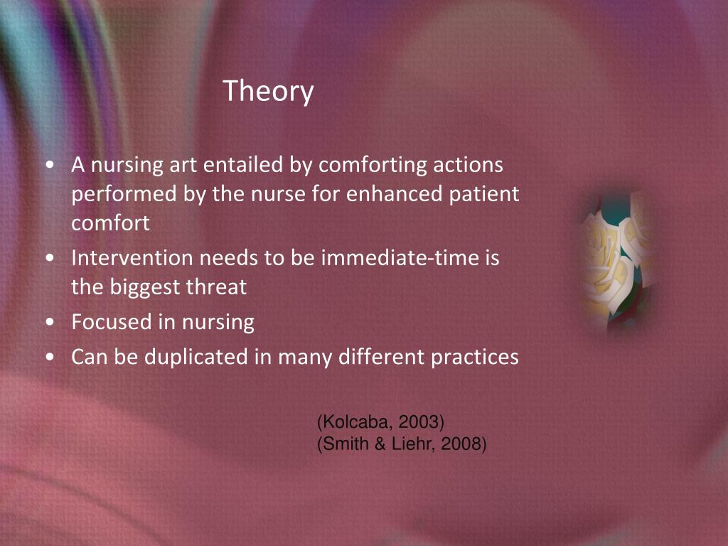 PPT - The Comfort Theory and Care of Patients in the Perioperative Area ...