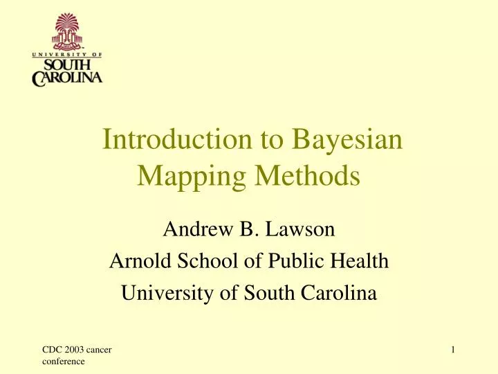PPT - Introduction to Bayesian Mapping Methods PowerPoint Presentation ...