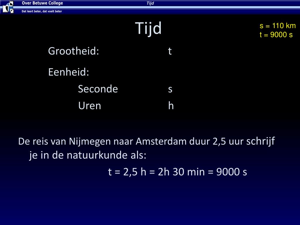 PPT - Na deze les: Kan je uitleggen wat een grootheid is Kan je ...