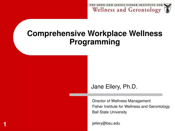 PPT - Comprehensive Workplace Wellness Programming PowerPoint ...