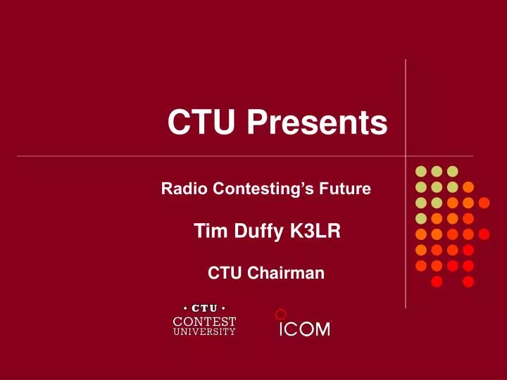 PPT - CTU Presents PowerPoint Presentation, free download - ID:6707331