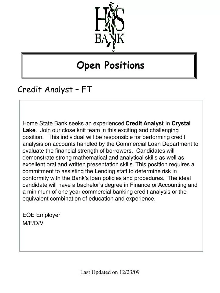 PPT - Open Positions PowerPoint Presentation, free download - ID:6708458