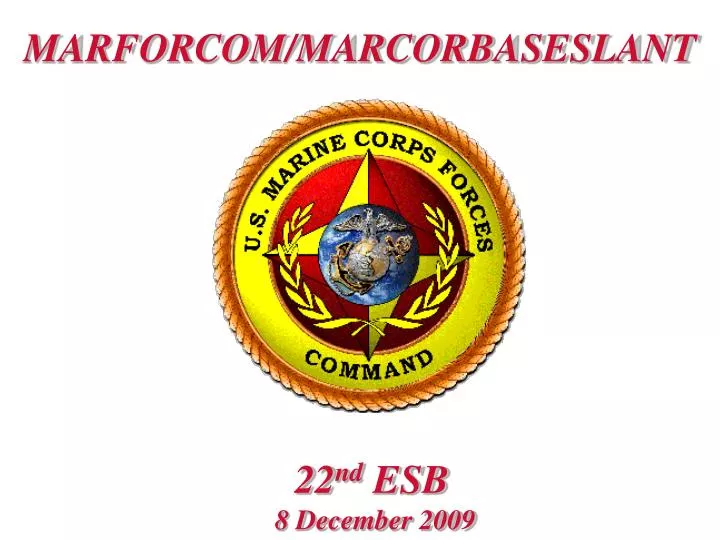 PPT - MARFORCOM/MARCORBASESLANT PowerPoint Presentation, free download ...