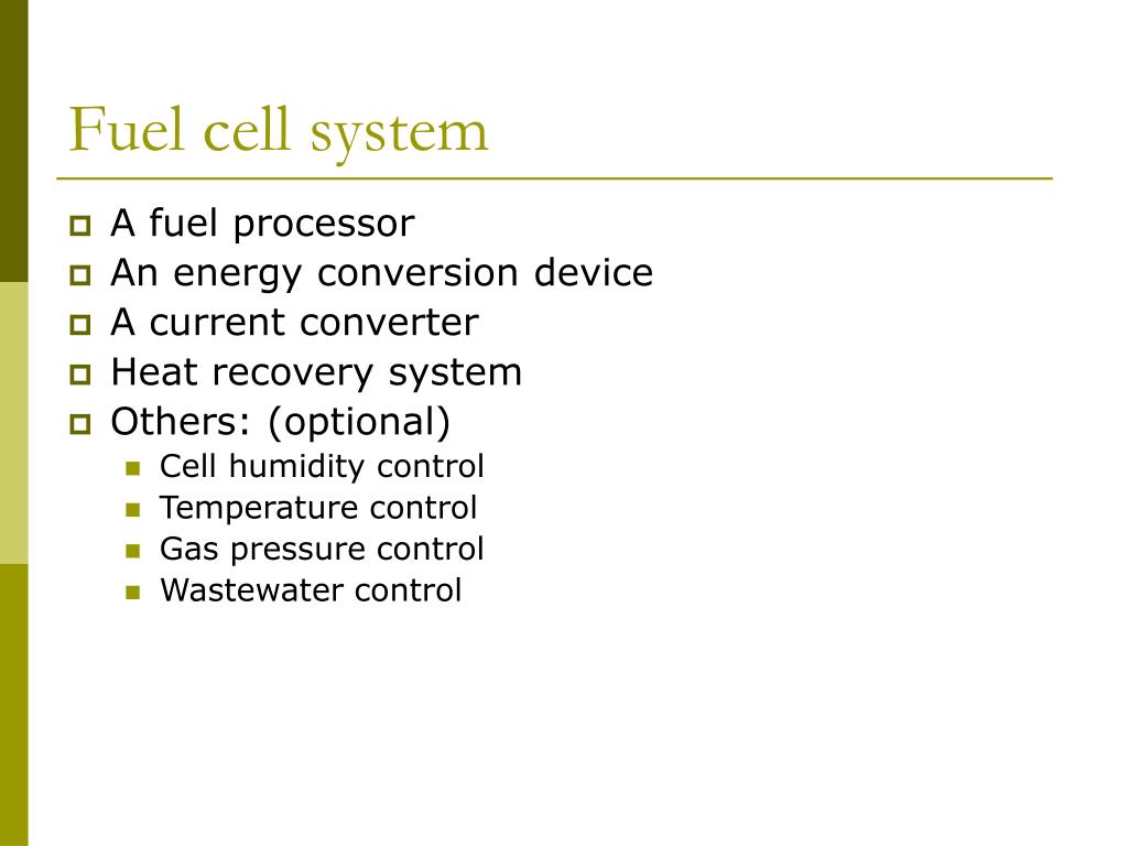 PPT - Fuel cell technology and rechargeable batteries PowerPoint ...
