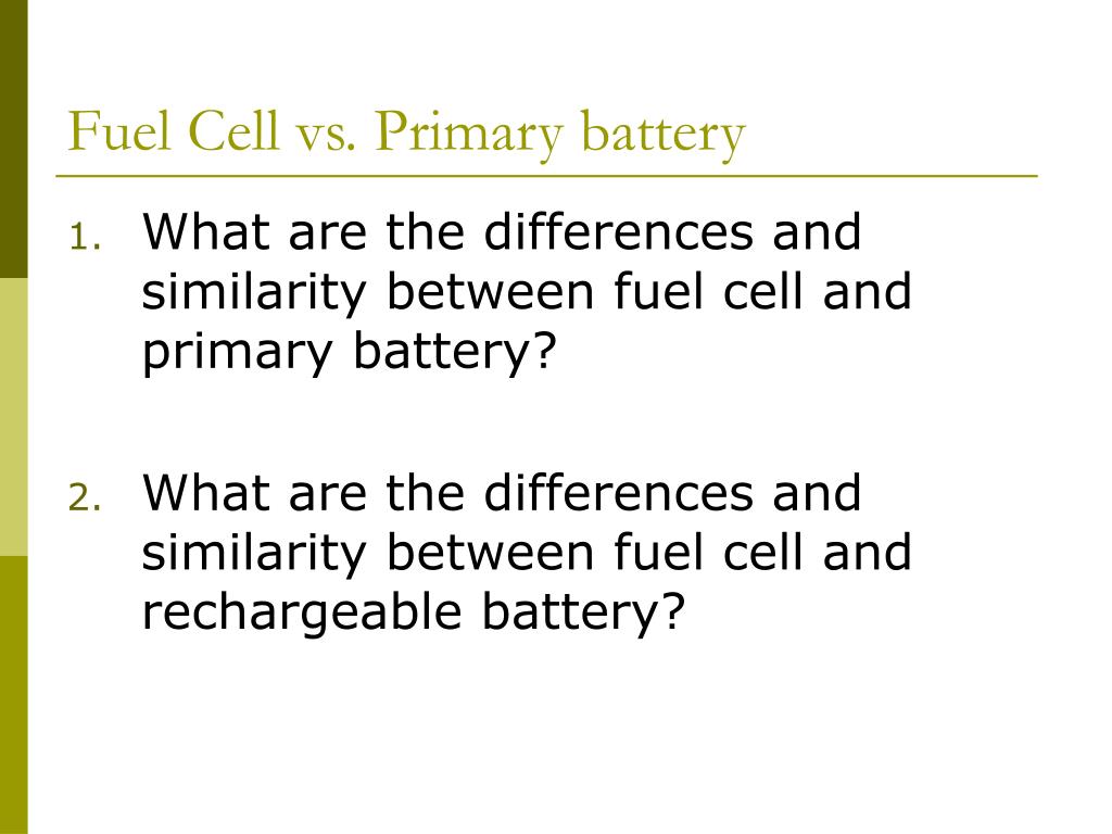 PPT - Fuel cell technology and rechargeable batteries PowerPoint ...